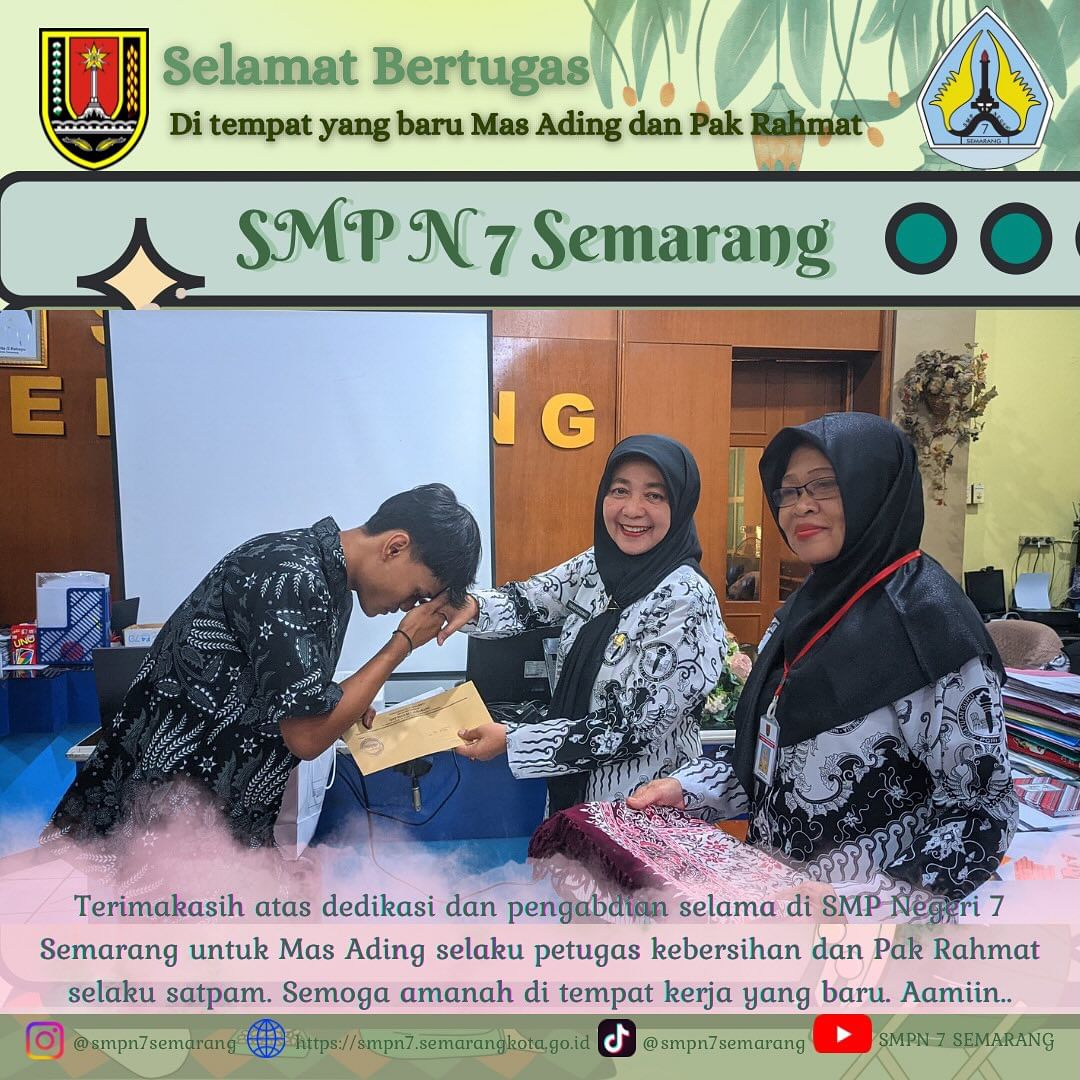 Selamat Purna Tugas Bu Niken Prabandari Guru BK di SMP N 7 Semarang